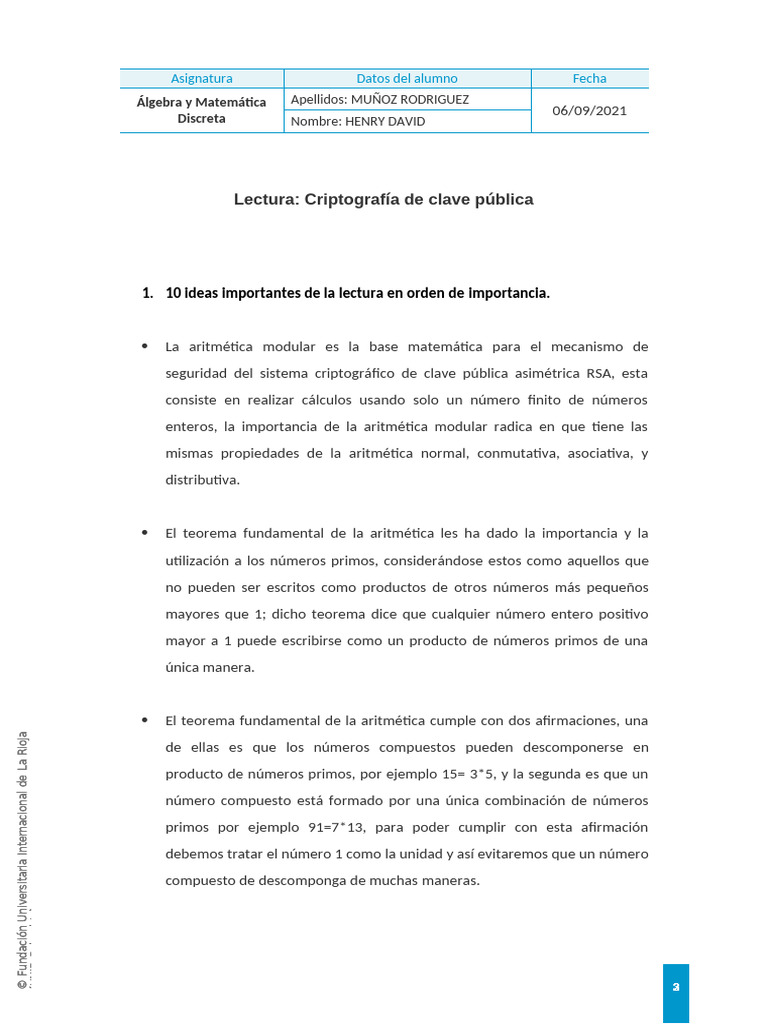 Criptografia de Clavee Pública | PDF | Clave (criptografía ...