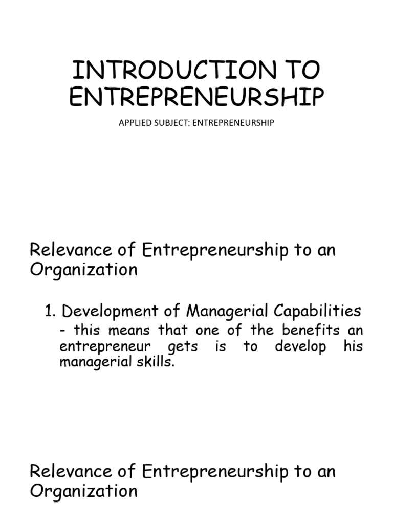 Introduction To Entrepreneurship | PDF | Entrepreneurship | Courage