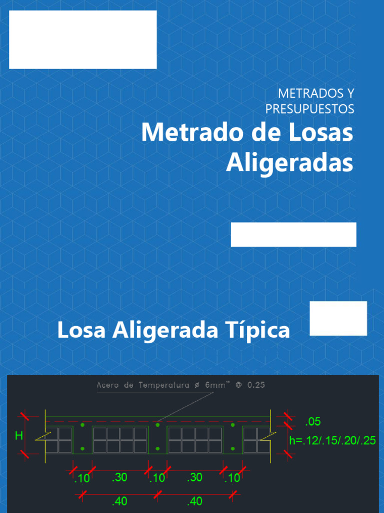 Como Metrar Losas Aligeradas | PDF