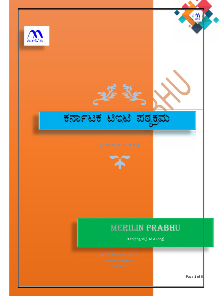 Karnataka TET Syllabus 2025 | PDF
