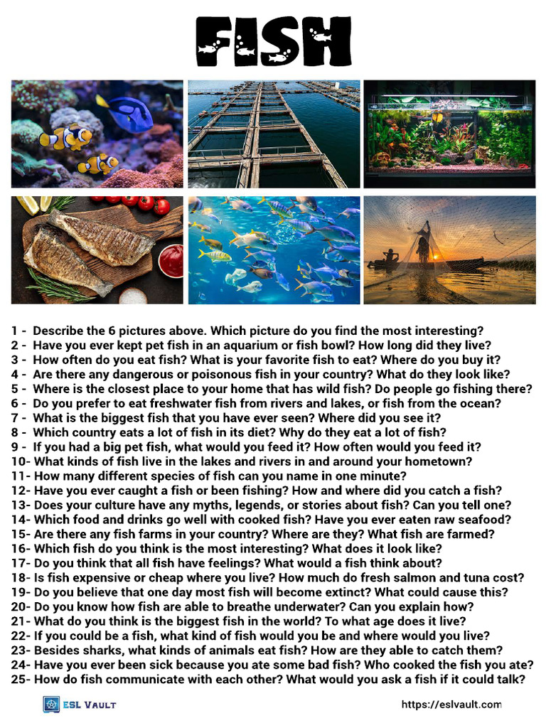 Engaging Questions About Fish and Aquatic Life | PDF