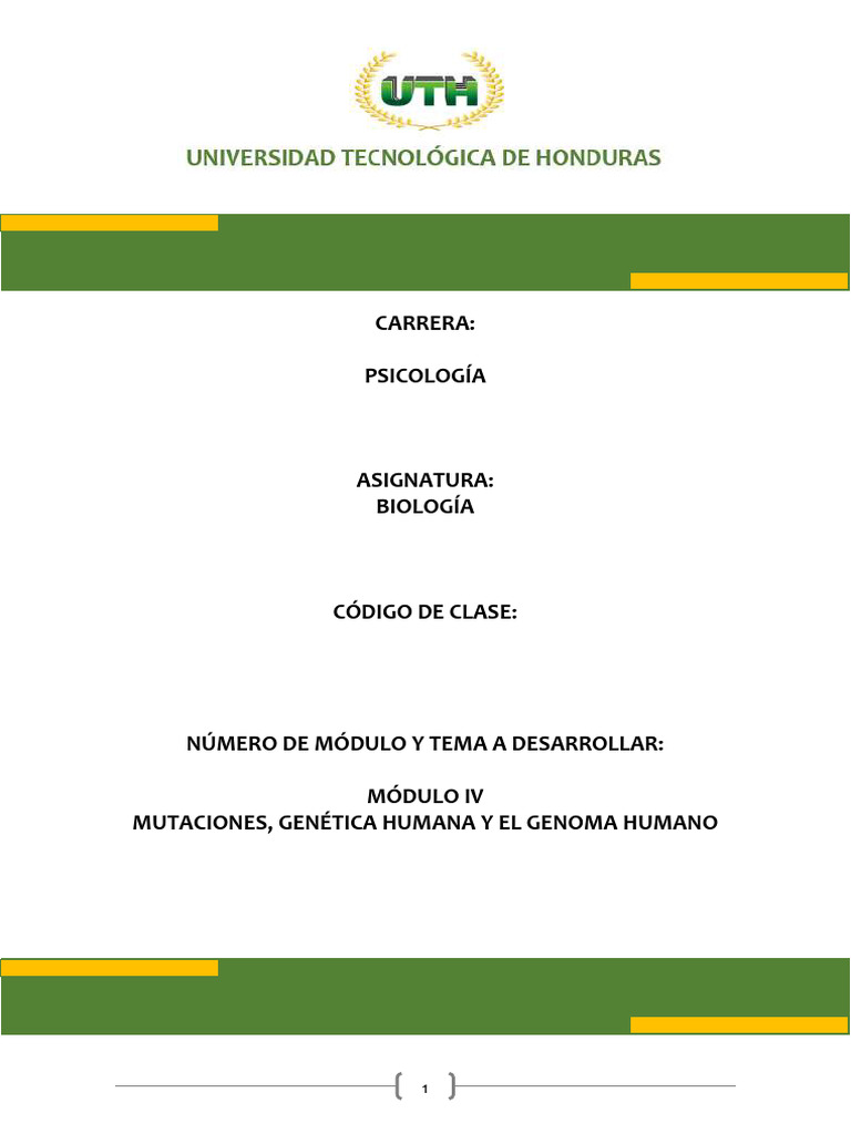Mutaciones y Genética Humana | PDF | Mutación | Adn