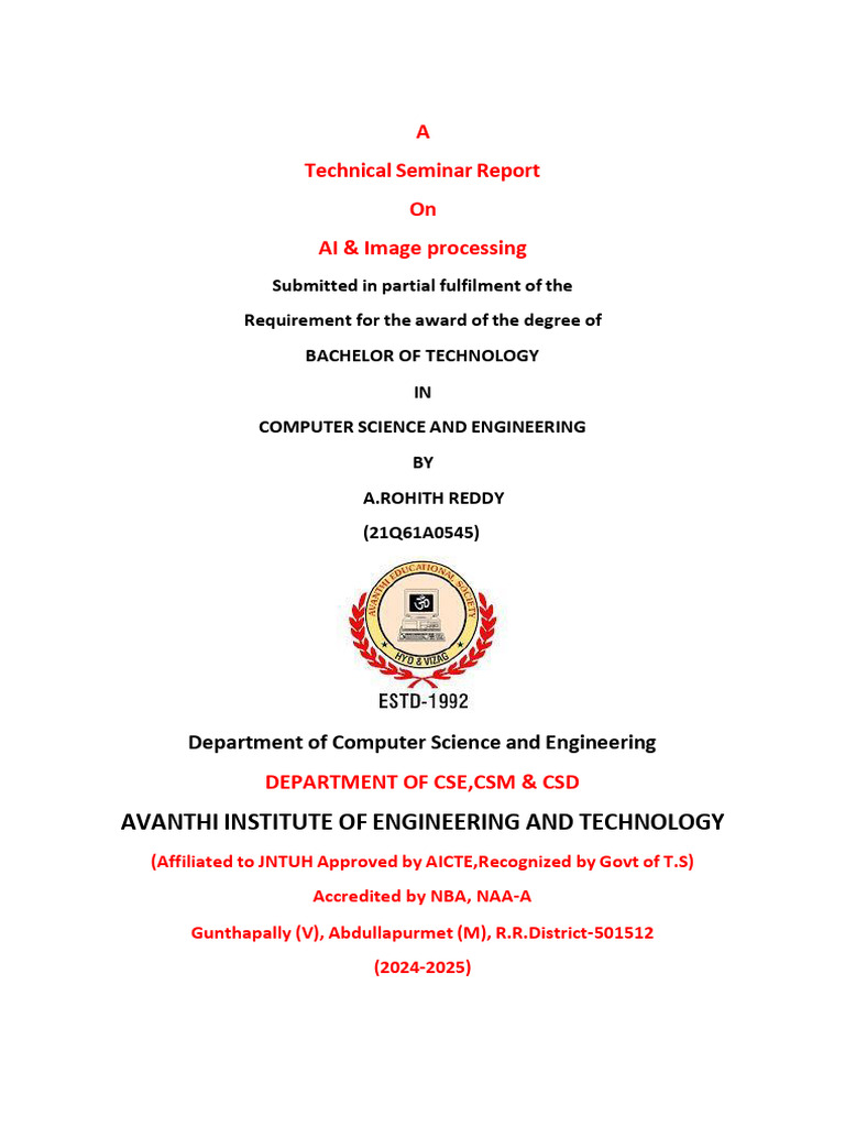 Technical Seminar Document Sample Format.docx (2) | PDF | Artificial ...