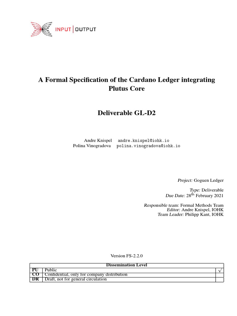 alonzo-ledger | PDF | Parameter (Computer Programming) | Software Engineering