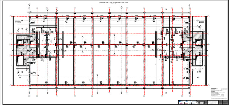 Tavola-Parcare Supraterana - Plan Cofraj Nivel 1 Si Nivel 2 | PDF