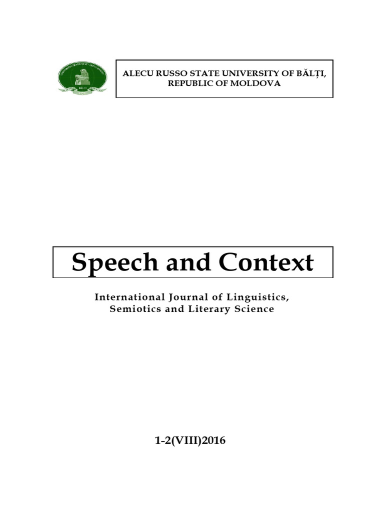 Limbaj Si Context | PDF | Communication | Translations