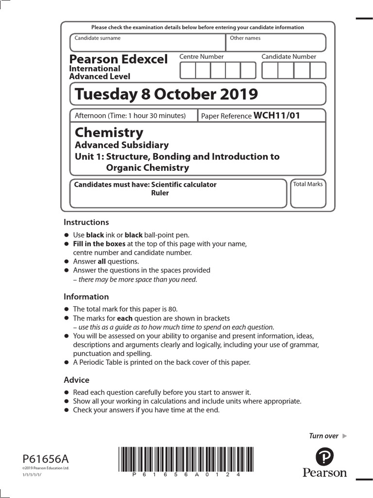 U1 - Che - Topic 4 - 5 QP1 | PDF | Chemical Polarity | Chemical Bond
