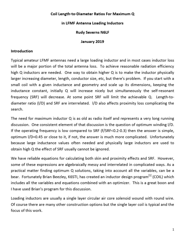 optimum-inductor-l-d-ratios-1 | PDF | Inductor | Inductance