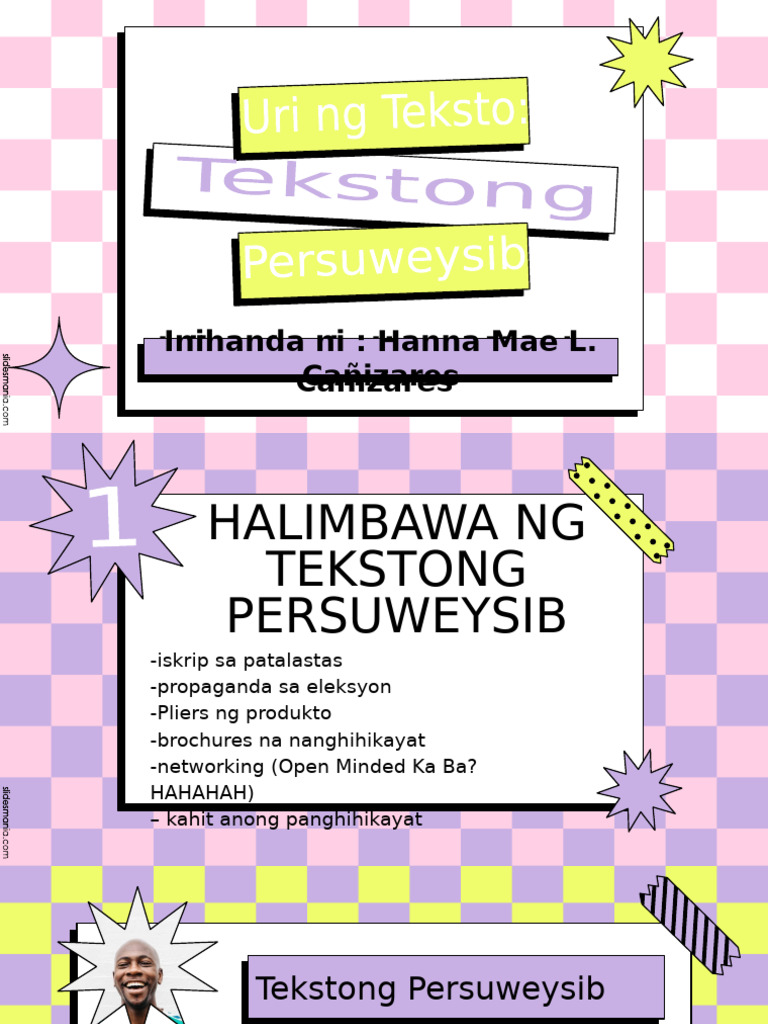 Tekstong Persuweysib NO EXTRA SLIDE | PDF