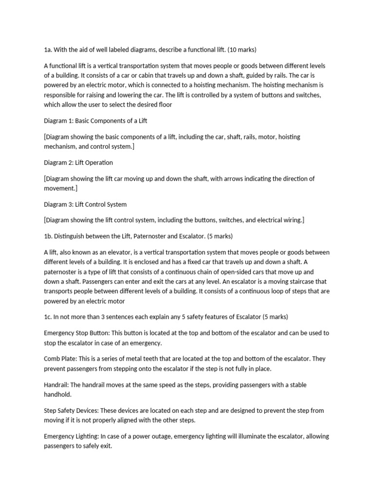 building services note | PDF | Elevator | Firefighting