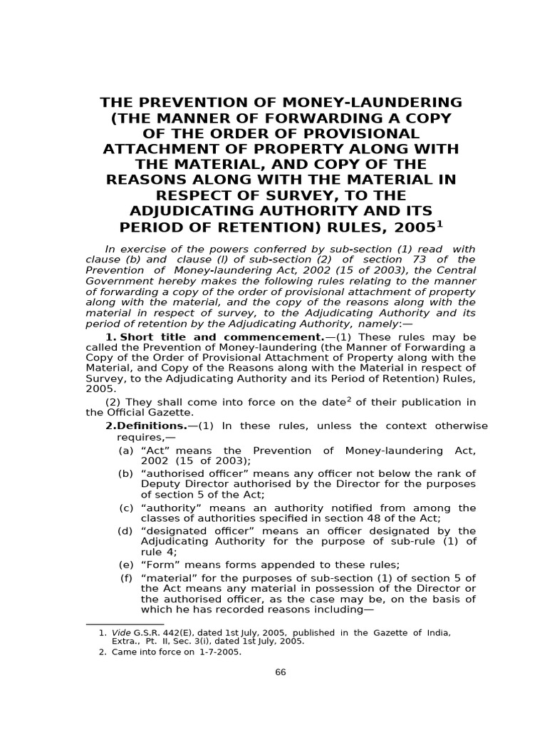Pmla Rules | PDF | Cheque | Payments
