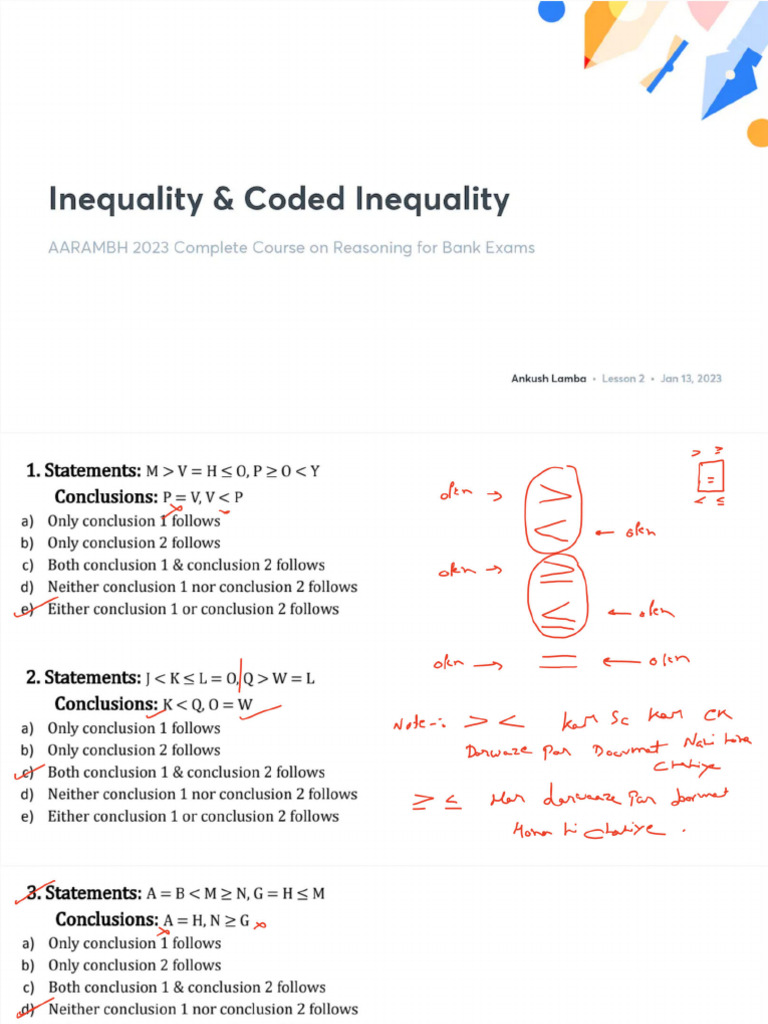 Inequality Coded Inequality With Anno | PDF