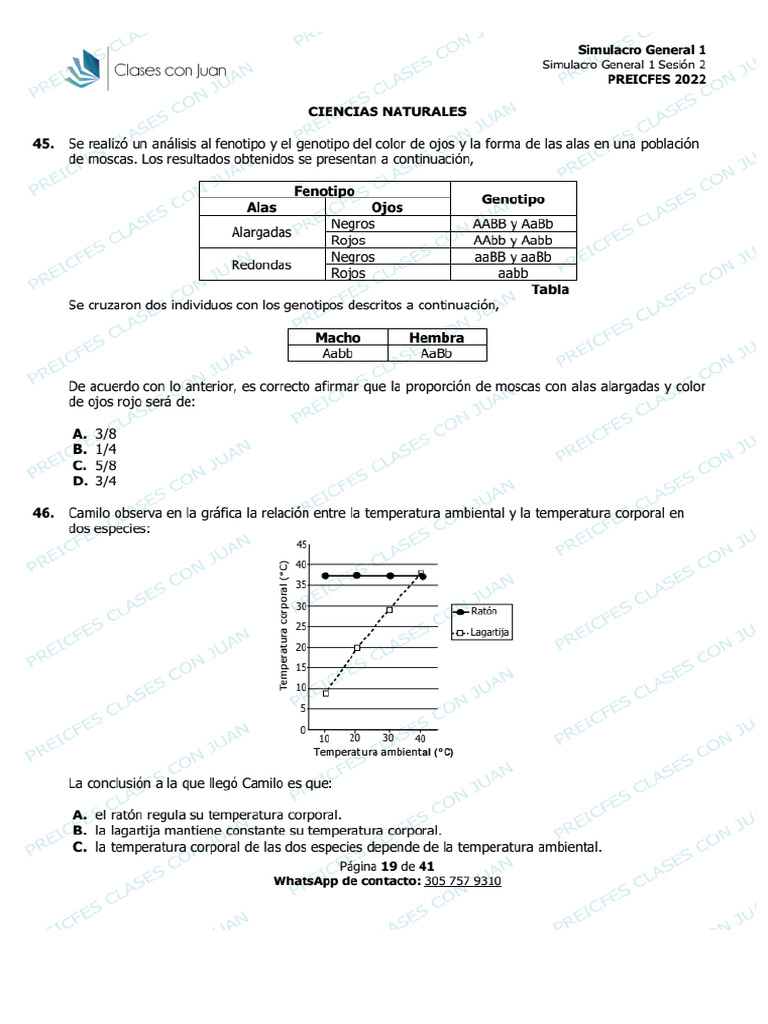 Ciencias Naturales - Eval 1 - 2025-1 | PDF