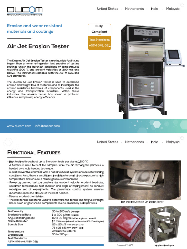 Air Jet Erosion Tester | PDF | Jet Engine | Wear