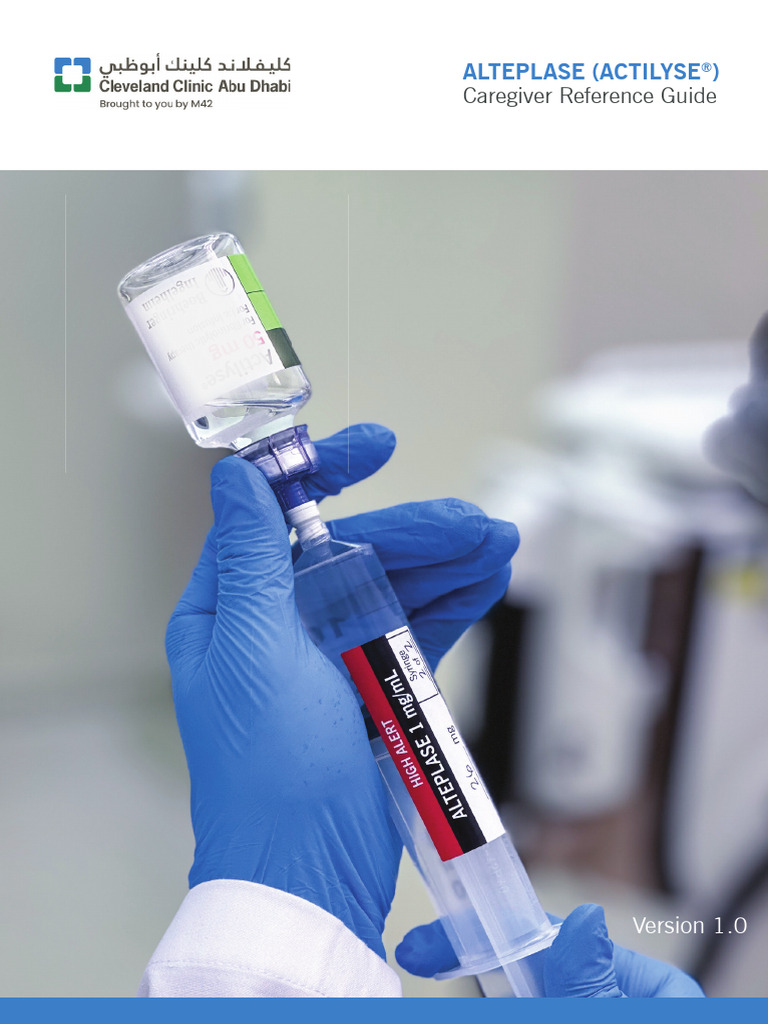 Alteplase Guide - Foldable - BBraun - V1 - Final - HiRes - Blurred | PDF | Intravenous Therapy ...