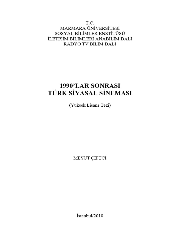 90lar Sonra Sysl Snma | PDF