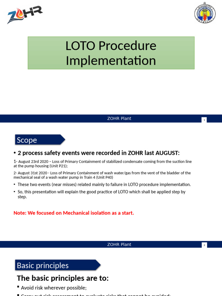 LOTO | PDF