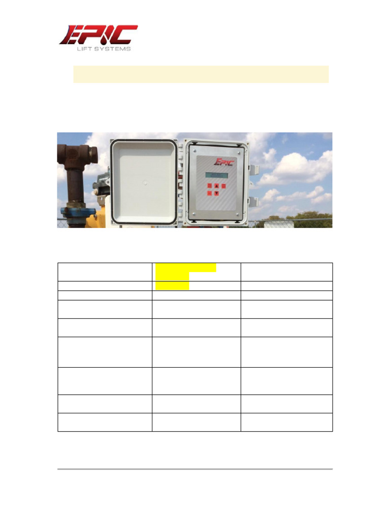 Plunger Lift Controller | PDF | Menu (Computing) | Vacuum Tube