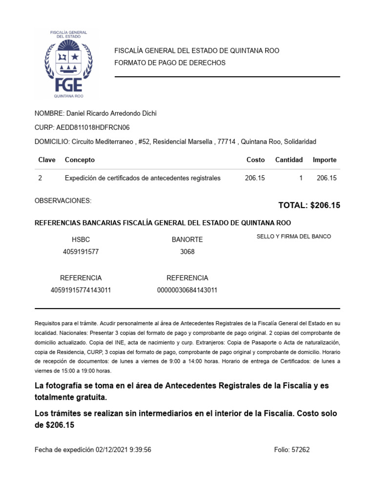 Certif Fisc | PDF | Certificado de nacimiento | Privacidad