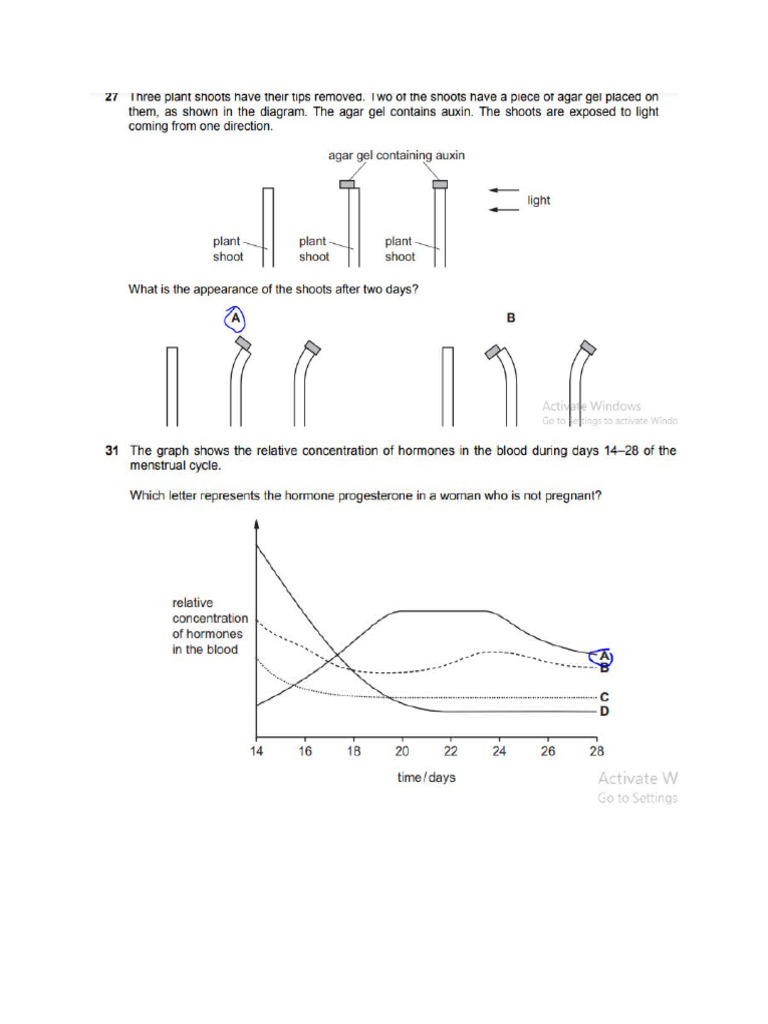 Biology P2 - Hard Questions | PDF