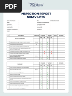 Lift Installation Inspection Checklist | PDF | Elevator | Switch