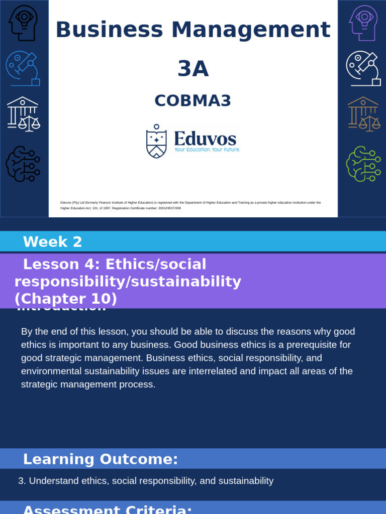 Week 2 - Lesson 4 - Slides | PDF | Corporate Social Responsibility ...
