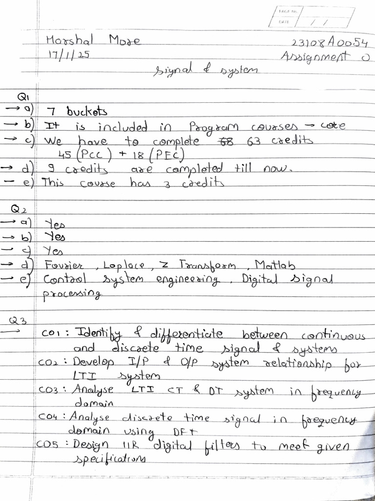 Digital Signal Processing Assignment | PDF