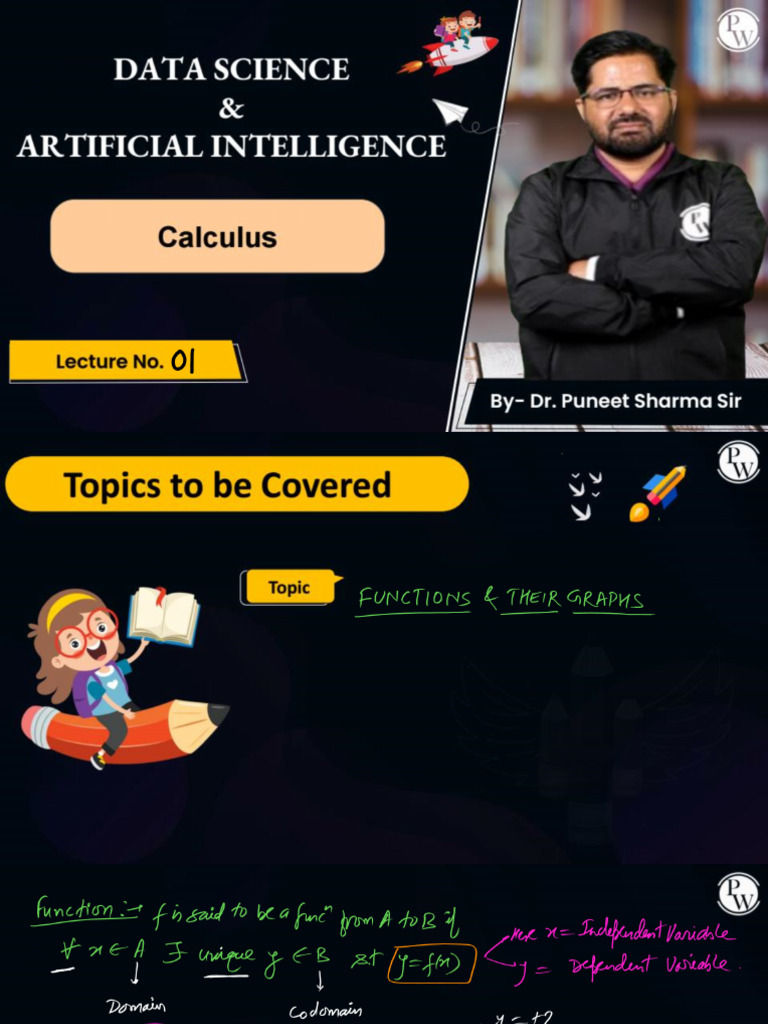 Calculus 01 Class Notes | PDF
