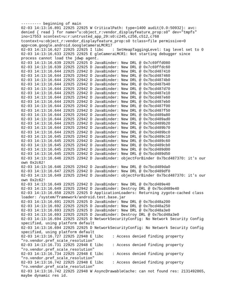 Log Cat 1738581196796 | PDF | Computer Science | Computer Engineering