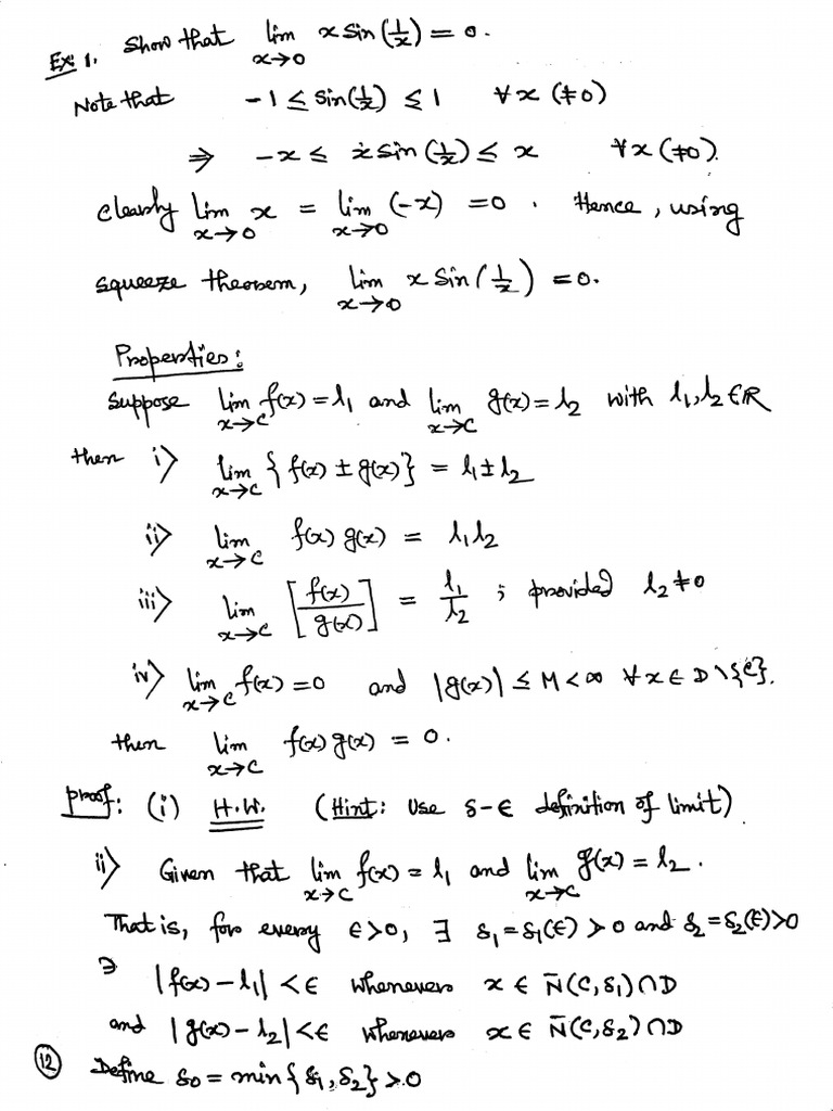 Limits Continued Note 7 | PDF