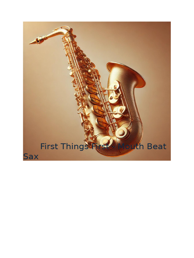 First Things First Couverture | PDF