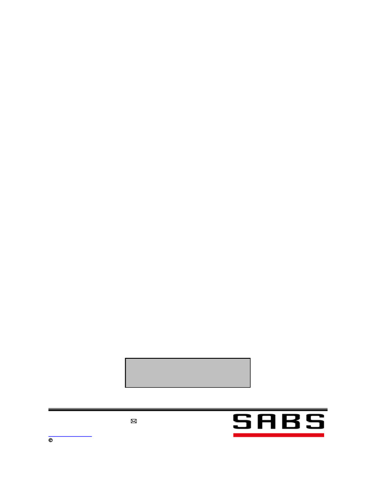 Sabs National Norm 2018 (Ed. 1.00) | PDF | International Organization ...