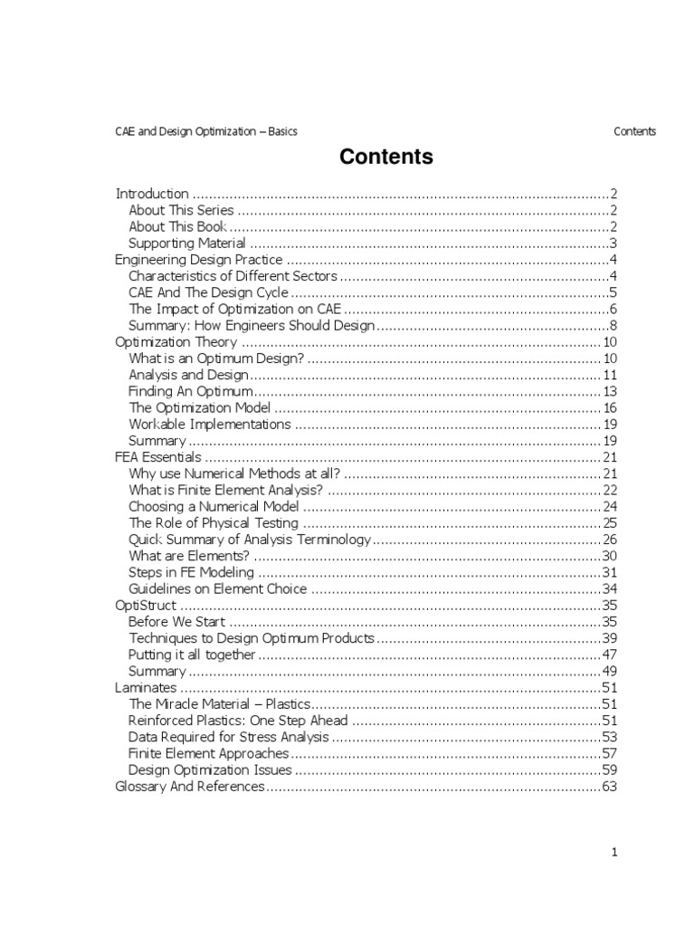 Altair's Student Guides - CAE and Design Optimisation - Basics | PDF ...