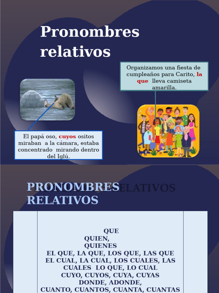 n8c18 Pronombres Relativos Explicacion y Practica | PDF
