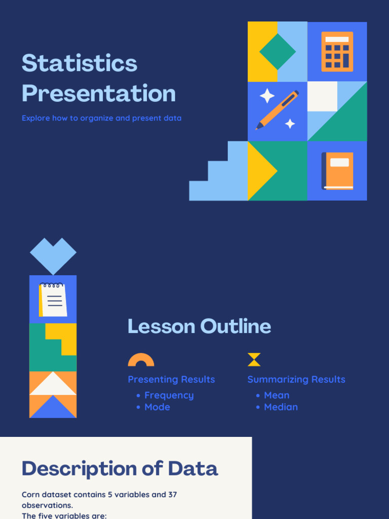 Statistics Presentation | PDF | Statistical Theory | Statistics