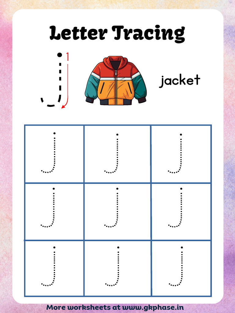 Lowecase-Letter-Tracing-j | PDF