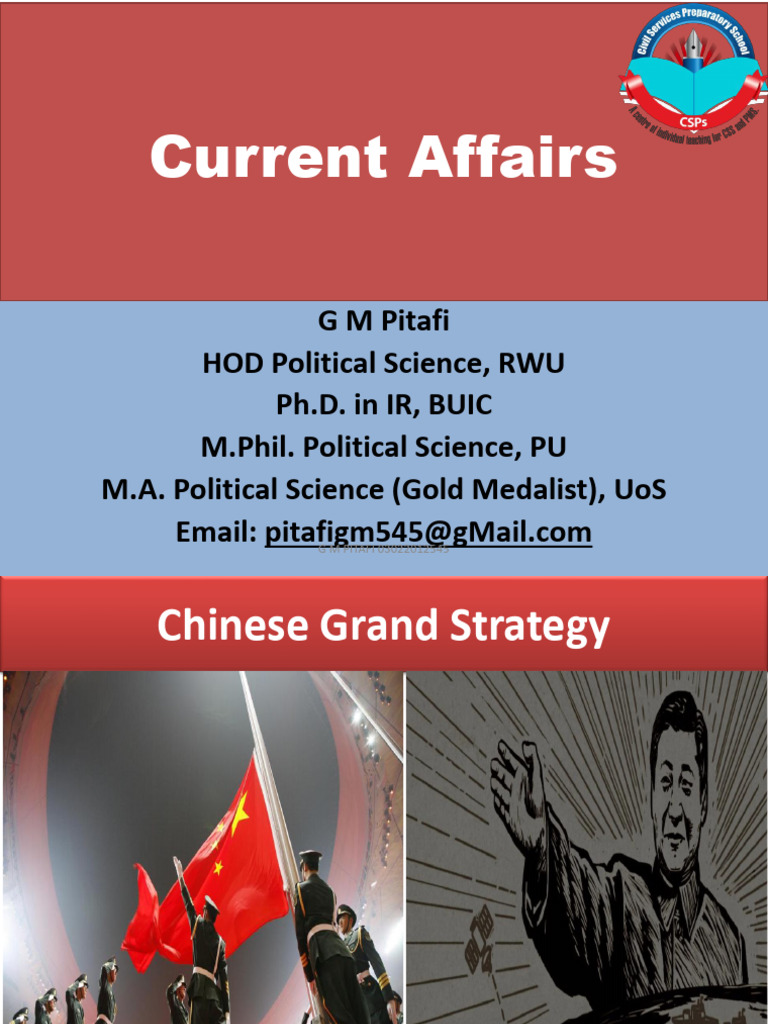 Chinese Grand Strategy, Bri, Nwo New | PDF | China | World Politics