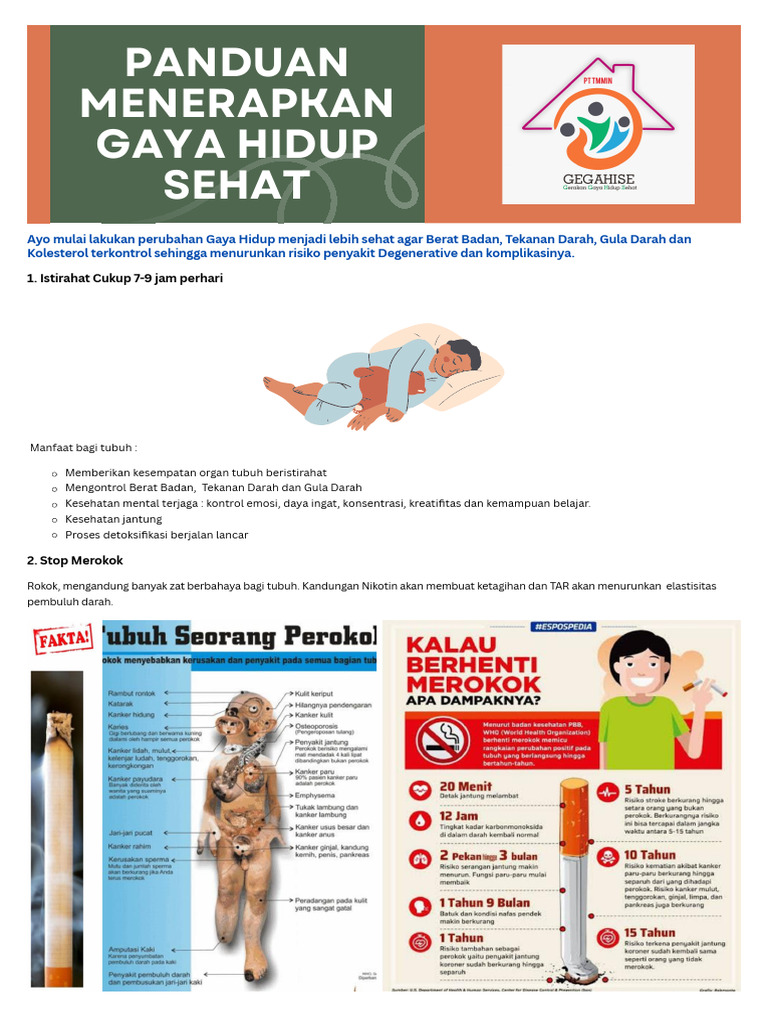 Panduan Gaya Hidup Sehat | PDF