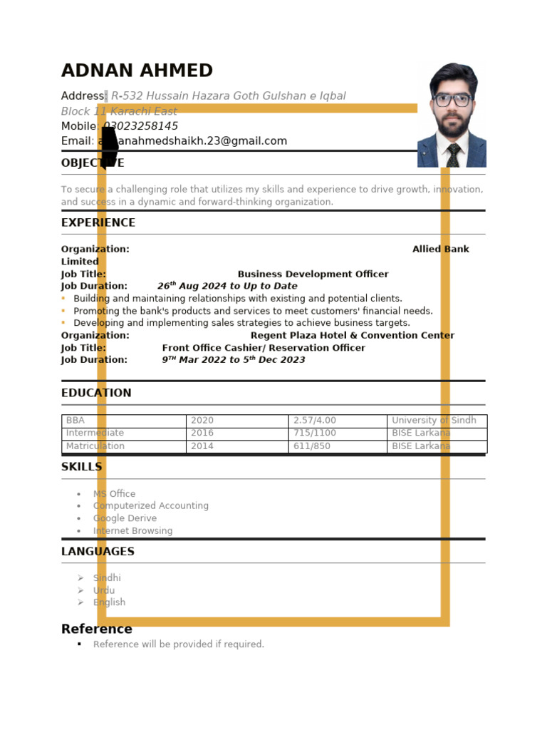 Adnan Update Resume | PDF