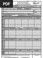 1604-CF Form | PDF | Withholding Tax | Employment