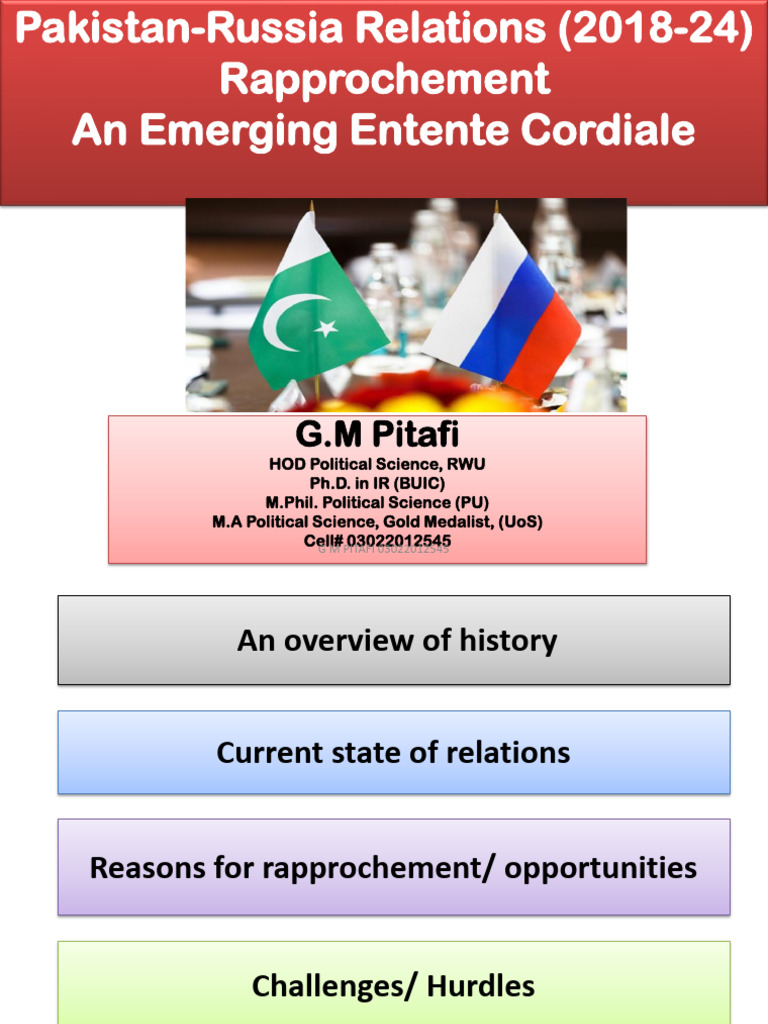 Pakistan Russia Relations | PDF | Pakistan | International Relations
