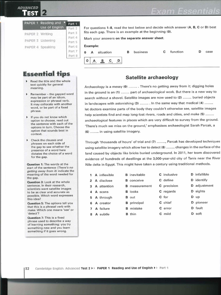 Reading C1 Test 2 E1-5 | PDF