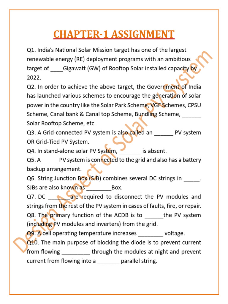 Chapter 1 assignment | PDF
