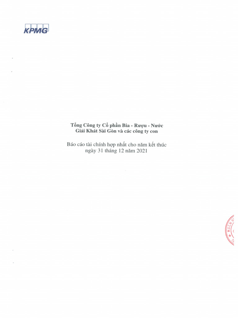 2021fs - Conso - VN (Sabeco) | PDF