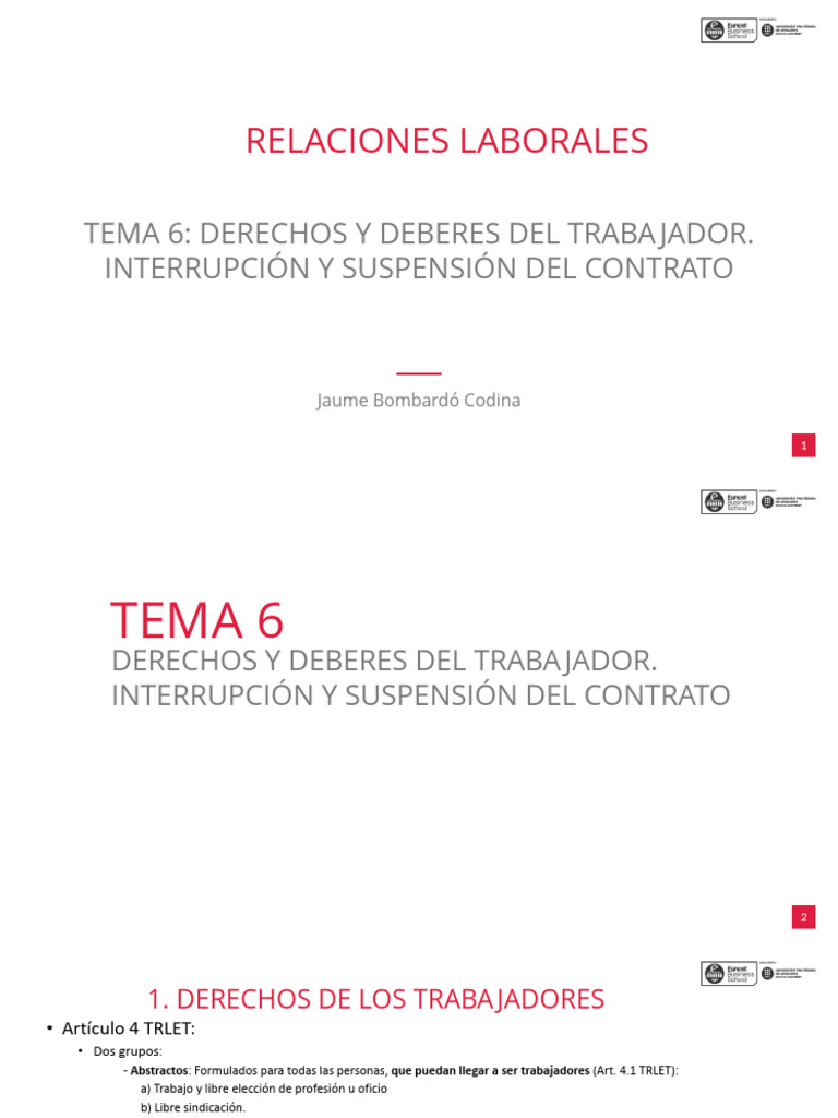 Derechos y Deberes del Trabajador | PDF | Derecho laboral | Parto