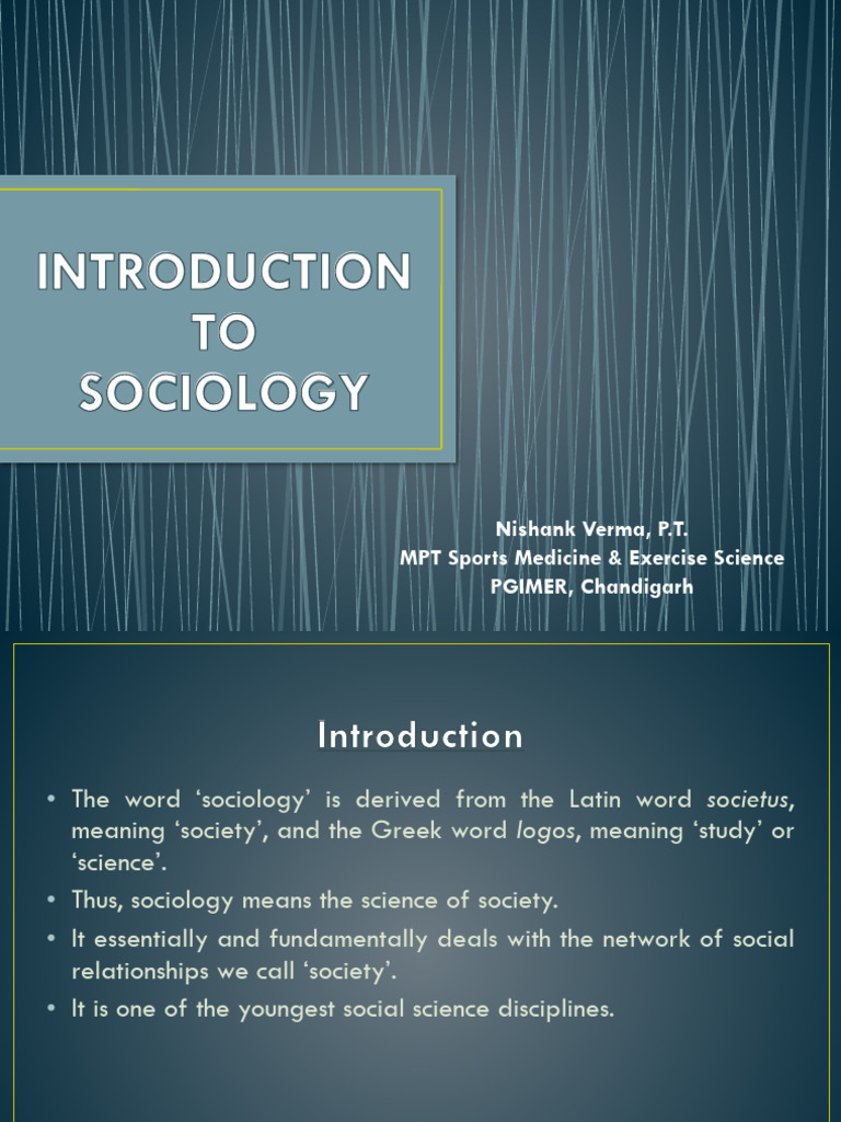 INTRODUCTION to Sociology | PDF | Sociology | Social Sciences