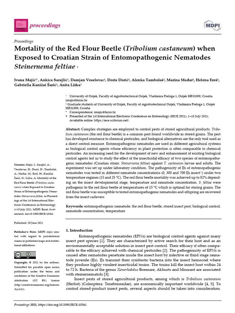 manuscript | PDF | Pest (Organism) | Organisms