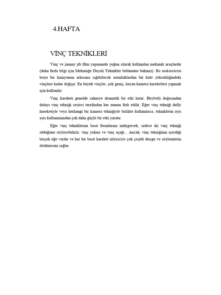 4 - Bolum Vinc-Teknikleri | PDF