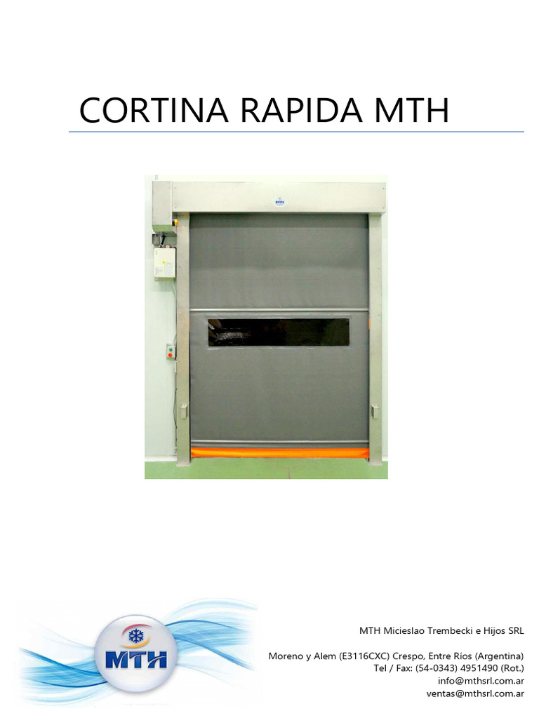Instrucciones CORTINA RAPIDA MTH | PDF | Control remoto