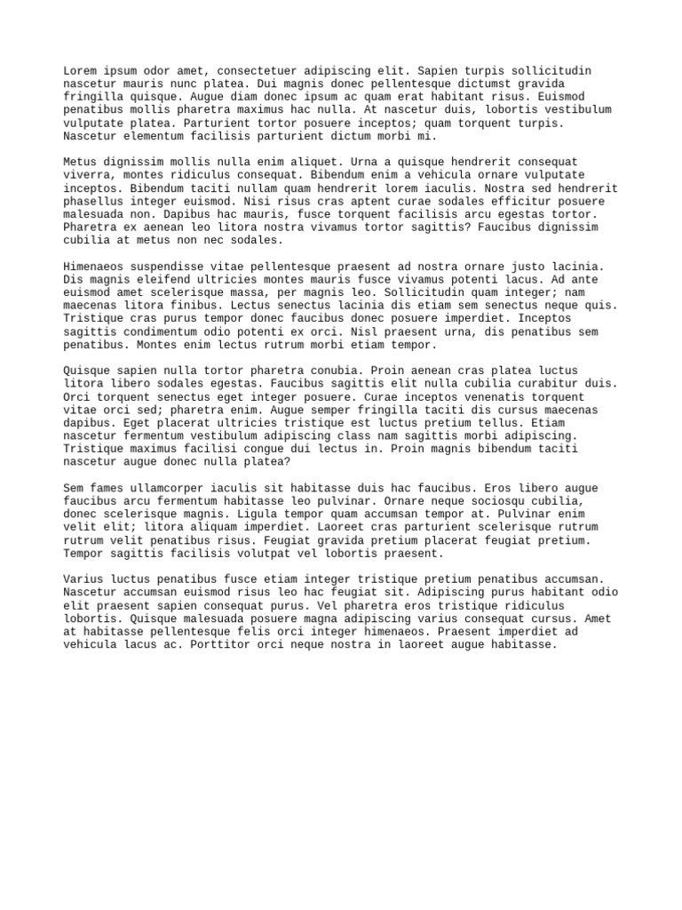 Random Lorem Ipsum | PDF